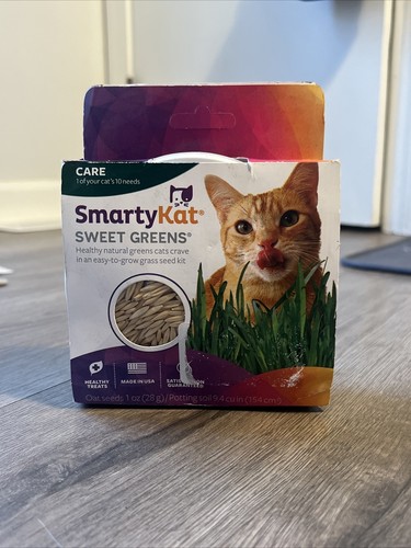 NEW Smartykat Sweet Greens Cat Grass 1 oz Kit Healthy Treats Oat Seeds ...