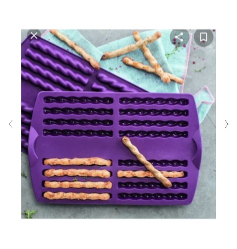 New TUPPERWARE Silicone Baking Form Twisted Stick Ice Sheet Mold ...