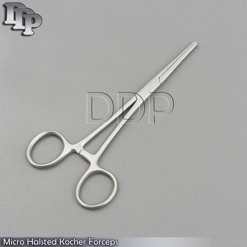 Micro Halsted Kocher Hemostat Locking Clamp Forceps Straight 1x2 Artery ...