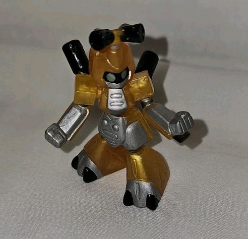 Vintage 2002 MEDABOTS Action 2.5" METABEE Anime Gold Figure Toy Hasbro ...