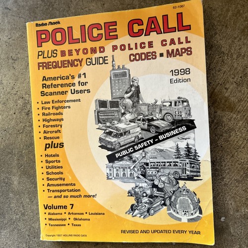 Radio Shack Police Call Plus Beyond Police Call Frequency Guide 1998 ...