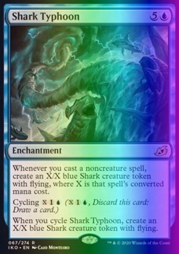 MTG Magic the Gathering Shark Typhoon (67/434) Ikoria Lair of Behemoths ...