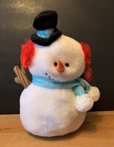 Christmas Snowman Plush Animation Sing & light up let it snows Cuddle ...