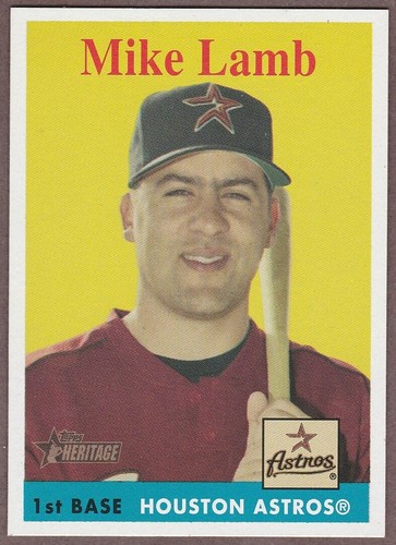 2007 TOPPS HERITAGE MIKE LAMB SP BASEBALL CARD #104 | eBay