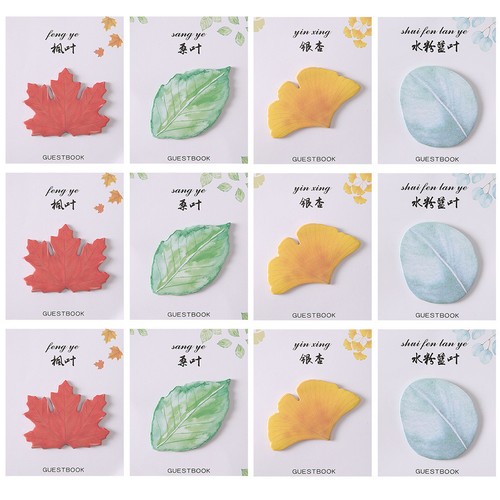 12 Pcs Memo Pads Self-stick Notes Portable Post-notes Cartoon Style ...