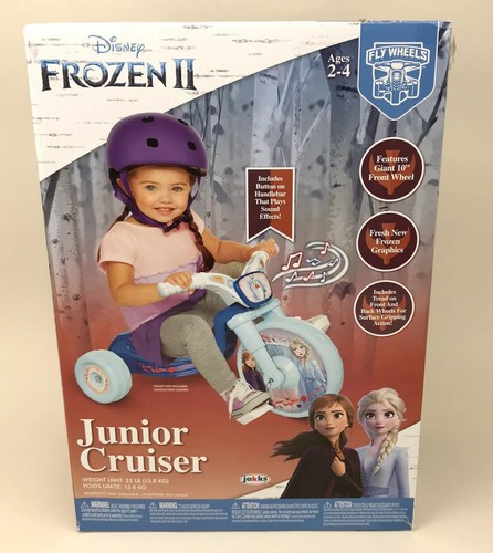 Disney Frozen 2 10" Fly Wheels Junior Cruiser Trike Ages 2-4 Elsa Anna ...