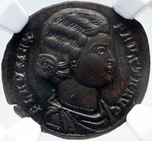 FAUSTA Constantine the Great WIFE Authentic Ancient Roman Coin NGC Ch ...