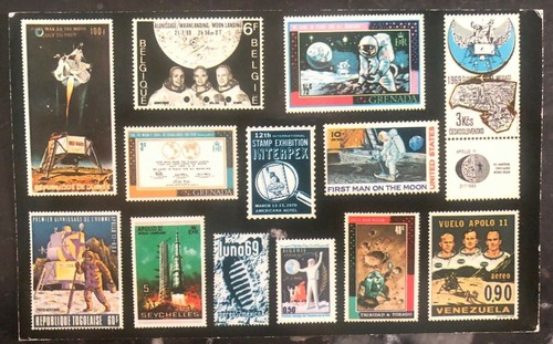 1970 Memphis TN USA Stamp On Stamp Postcard Cover Day Of Aero & Astro ...