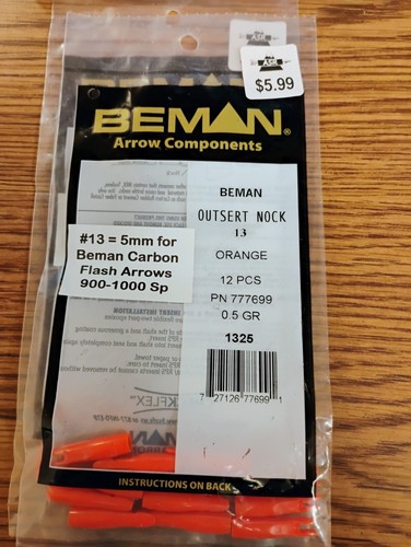 Easton/Beman Over Nock Orange 5mm 1 Doz 727126776991| eBay