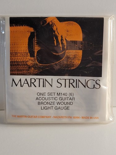 NEW Martin Light Gauge M140 Acoustic Bronze Guitar Strings | eBay