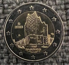 Germany 2 Euro Coin 2023 - Hamburg - Elbphilharmonie - G - Karlsruhe ...