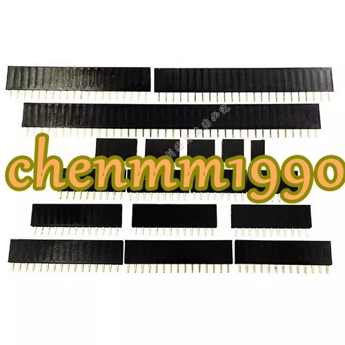 10PC NEW 2.54mm single-row pin socket with single-row bus 1*2P/3/4/5/6 ...