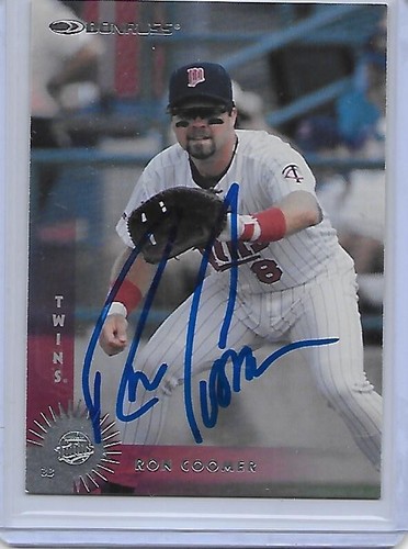 Baseball Card IP auto RON COOMER 1997 Donruss Minnesota Twins | eBay