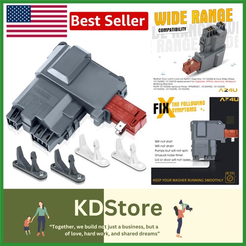 Washer Door Lock & Strike Kit for Frigidaire Kenmore Electrolux GE ...