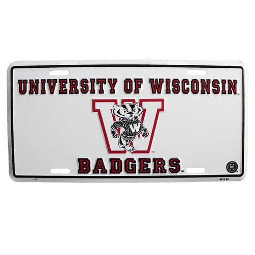 University of Wisconsin college license plate Badgers car truck tag NEW ...
