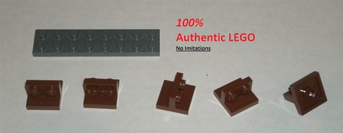 LEGO NEW Reddish Brown Plate 1x2 Vertical Tile 2x2 (5x) 6290983 Brick ...
