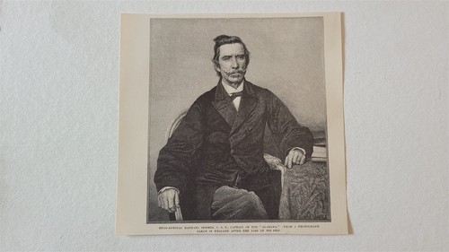 Raphael Semmes CSS Alabama Captain 1888 Civil War Picture | eBay