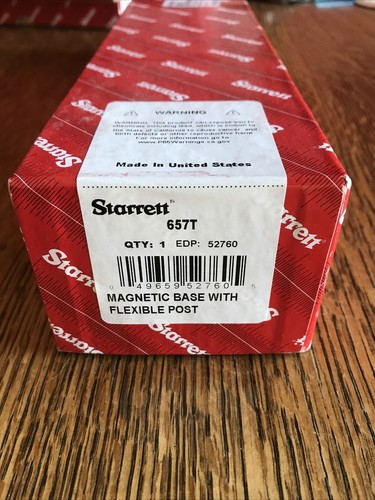 STARRETT 657T Flex-O-Post Magnetic Dial Indicator Holder - USA | eBay