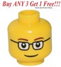 NEW Lego Boy/Girl MINIFIG HEAD w/Smile - City/Police/Agents/Pirate/Dino ...