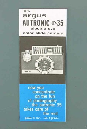 ARGUS AUTRONIC 35 SALES BROCHURE/68858 | eBay
