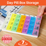 WEEKLY PILLBOX PER 7 DAY COMPARTMENTS MORNING NOON EVENING NIGHT ...
