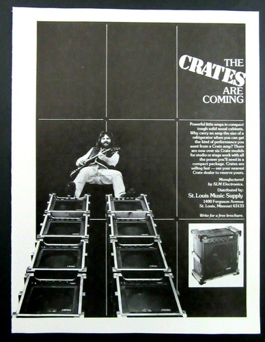 1979 SLM Electronics CRATE AMPLIFIERS Guitar Player Magazine Ad | eBay