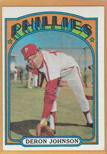 1972 TOPPS BASEBALL DERON JOHNSON #167 PHILLIES EX/EXMT *A5588 | eBay