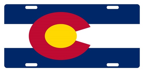 COLORADO State Flag Custom License Plate Colorado Emblem Version 1 | eBay