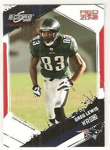 Greg Lewis Eagles 2009 Score Inscriptions RED ZONE 19/30 | eBay