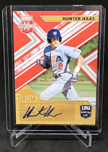 2020 USA Baseball Stars & Stripes Hunter Haas Auto Elite 116/150 | eBay