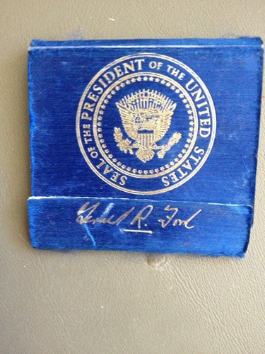 Unique 38th President's Gerald Ford Match Book with Signature and Seal ...