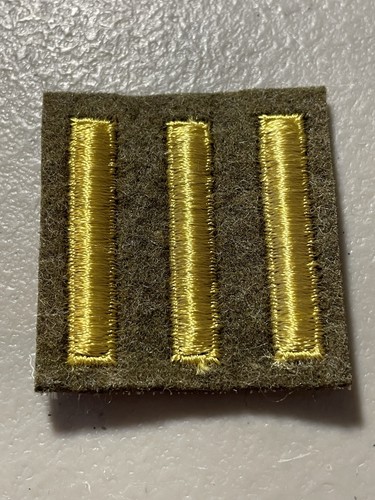 VINTAGE WW2 US ARMY OVERSEAS SERVICE BARS 3 BARS 1 1/2 YR SERVICE PATCH ...