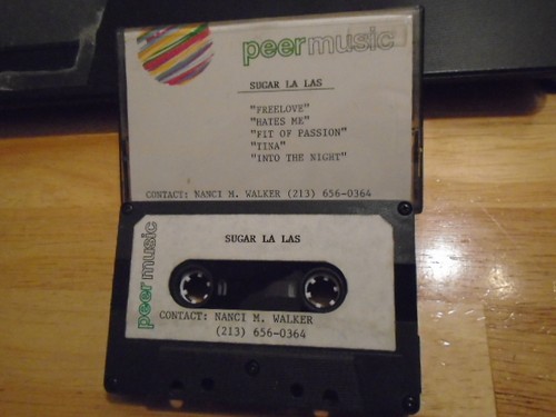 VERY RARE PROMO Sugar La Las DEMO CASSETTE TAPE rock 5 UNRELEASED Lisa ...