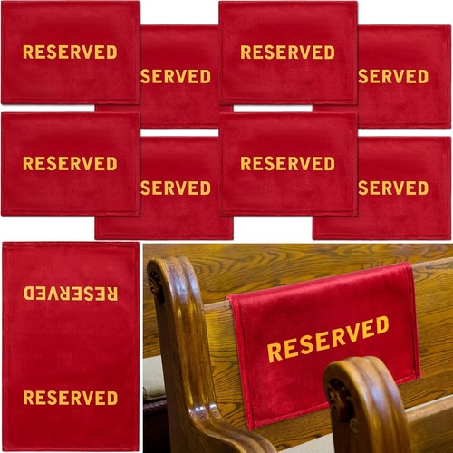 Reserved Signs for Pews Chairs Reserved Pew Cloths Reserved Seating ...