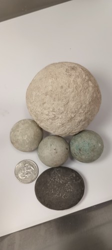 Authentic Paleo Indian Game Pieces, Chunkey (Discoidal), Stone Balls | eBay