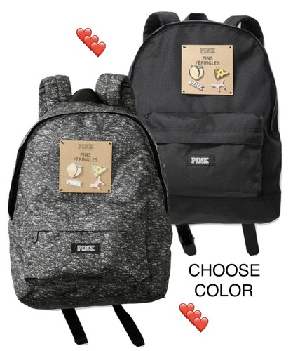 NWT Victorias Secret PINK Mini Backpack & Pin Set Bag Tote Purse PICK ...