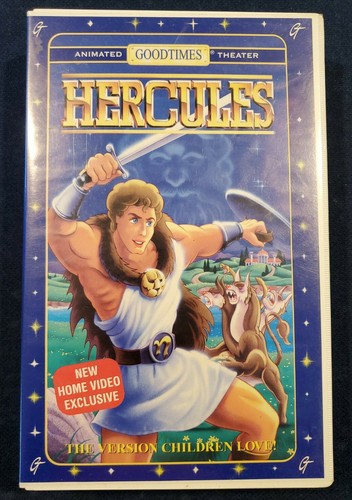 Goodtimes VHS Hercules Animated Theater RARE 1995 The Version Children ...