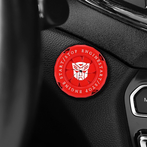 Red Transformers Autobot Logo Car Engine Ignition Start Stop Button ...