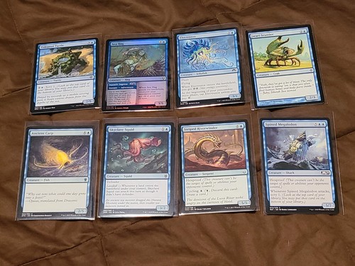 MTG Sea Creature x8 Sea Hag(FOIL)Skyclave Squid/Striped Riverwinder ...