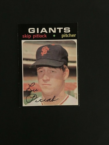 1971 TOPPS BASEBALL #19 SKIP PITLOCK NM+++ | eBay