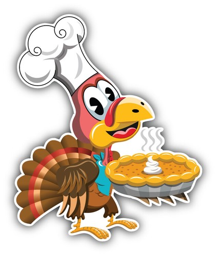 Turkey Chef Cartoon Animal Car Bumper Sticker Decal | eBay