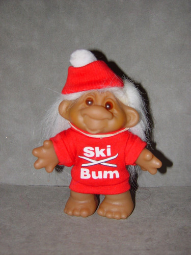 Troll Doll 5" Dam Norfin Ski Bum White Hair | eBay