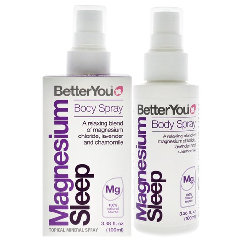 Magnesium Sleep Body Spray by BetterYou for Unisex - 3.38 oz Body Spray ...