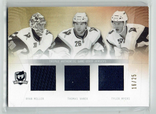 09-10 UD The Cup Trios Ryan Miller--Thomas Vanek--Tyler Myers /25 ...