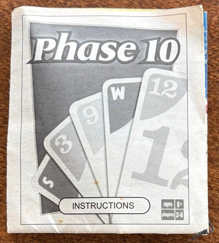 Phase 10 instructions #200-B10 | eBay