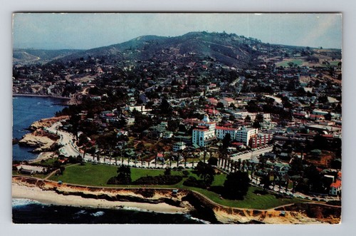 La Jolla CA-California, Aerial View of La Jolla, Antique Vintage ...