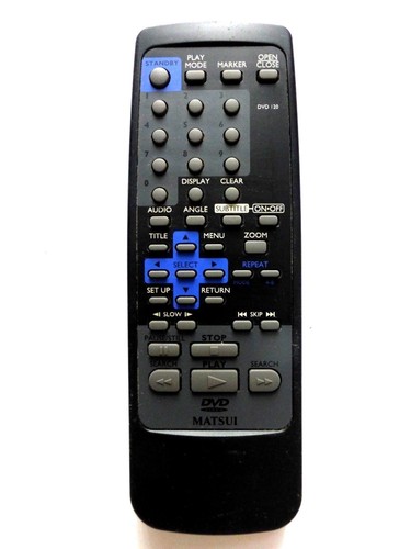 MATSUI DVD PLAYER REMOTE CONTROL for DVD120 | eBay