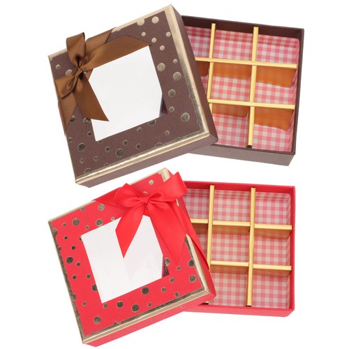 2Pcs Chocolate Box Chocolate Packing Box Candy Box Valentine's Day ...