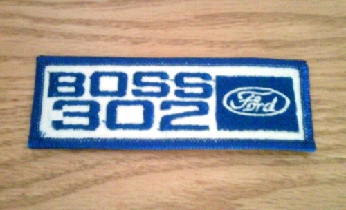 New original Autolite Ford Boss 302 Mustang embroidered jacket patch ...