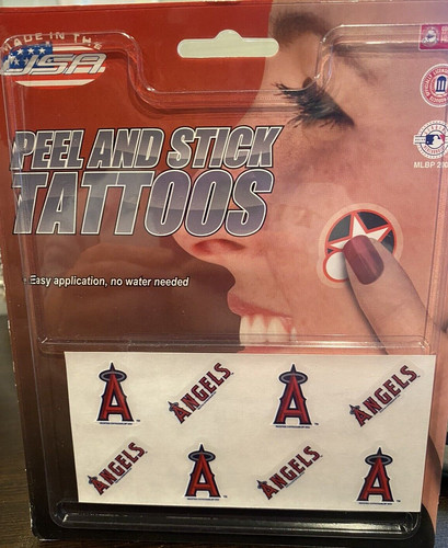 Los Angeles Angels MLB Peel and Stick Tattoos Rico Industries Set of 8 New | eBay